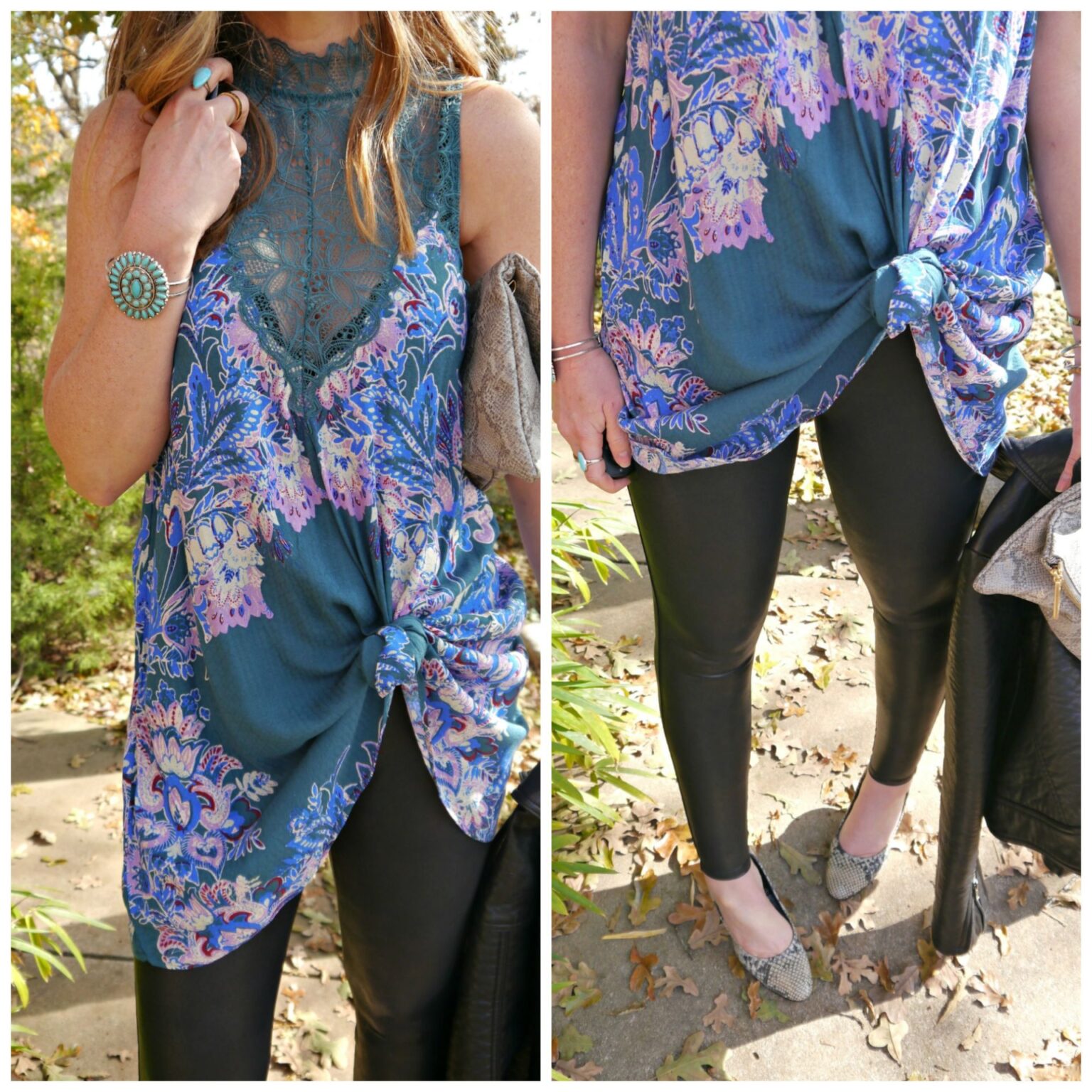 18 Boho Outfits w/ Leather Leggings - Stealing Pretty